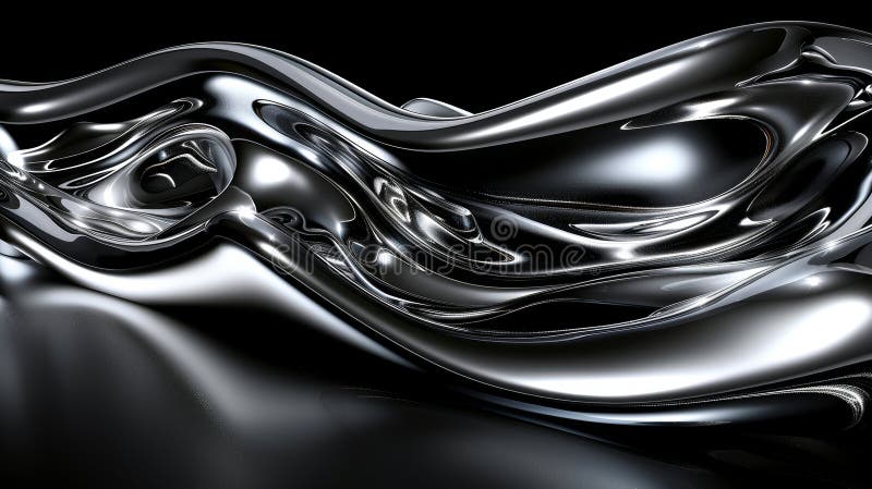 Abstract High Quality Dark Glass Background with Restless Dynamic Waves ...