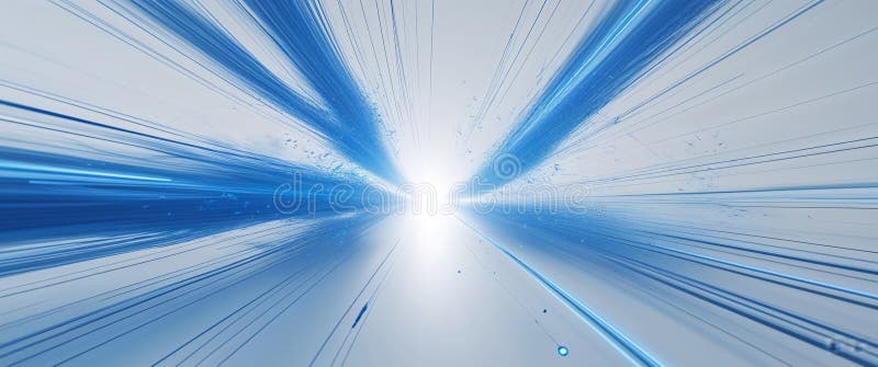 Abstract High Speed Blue Data Streams Converging Towards a Central ...