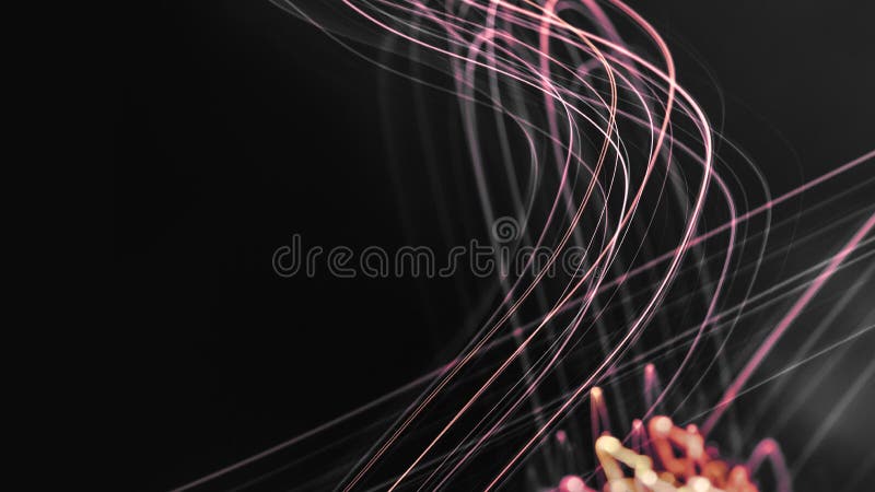 Abstract High Speed Curved Motion of Light Rays Stock Image - Image of ...