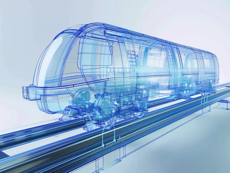 Abstract High Speed Motion Blurred Background of Automatic Moving Train ...