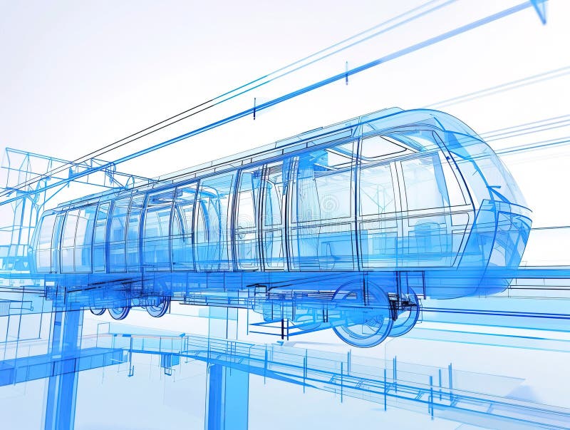 Abstract High Speed Motion Blurred Background of Automatic Moving Train ...