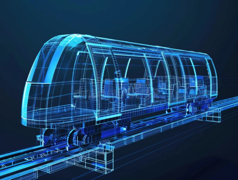 Abstract High Speed Motion Blurred Background of Automatic Moving Train ...