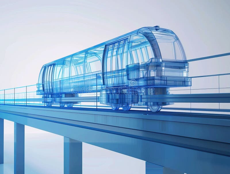 Abstract High Speed Motion Blurred Background of Automatic Moving Train ...