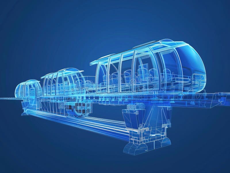 Abstract High Speed Motion Blurred Background of Automatic Moving Train ...