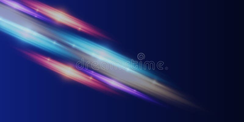 Abstract Red Speed Neon Light Effect on Black Background Stock ...