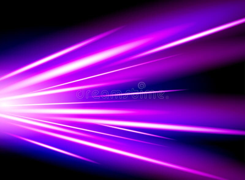Abstract High-speed Movement Background. Dynamic Light Trails and ...