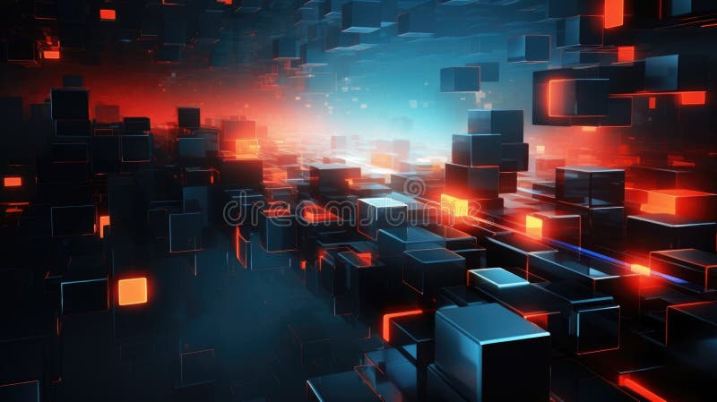 Abstract High Tech Background Stock Illustration - Illustration of ...