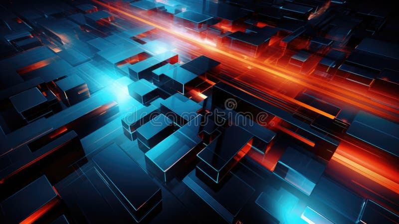 Abstract High Tech Background Stock Illustration - Illustration of ...