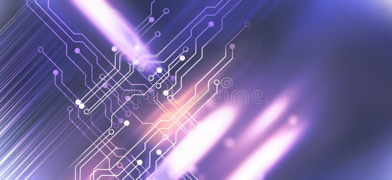 Abstract High Tech Background Stock Illustration - Illustration of chip ...