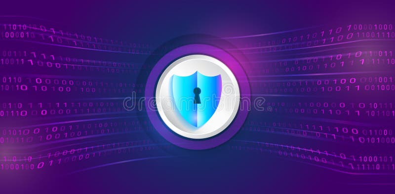 Abstract High Tech Background. Data Security System, Information, or ...