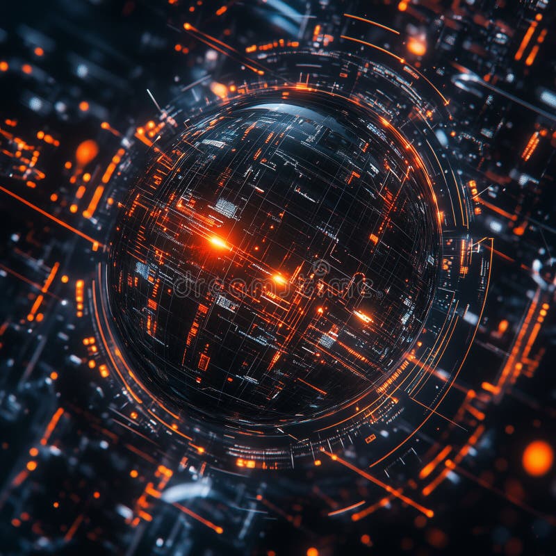 Abstract High Tech Background Image Stock Illustration - Illustration ...