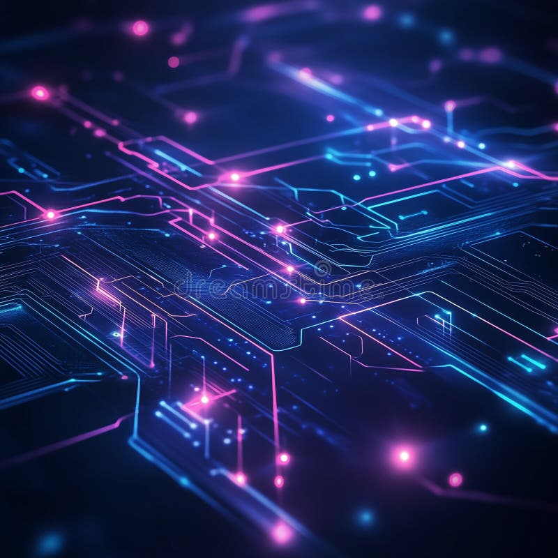 Abstract High Tech Background Image Stock Illustration - Illustration ...