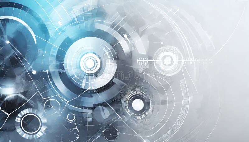 Abstract High-Tech Background, Wide Concept of Hi-tech Digital ...