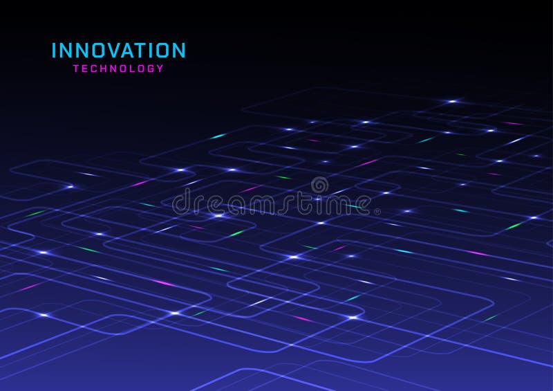 Abstract High-tech Digital Futuristic Technology Internet Communication ...