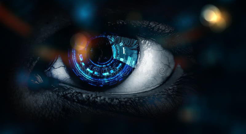 Abstract High Tech Eye Concept Stock Photo - Image of look, concept ...
