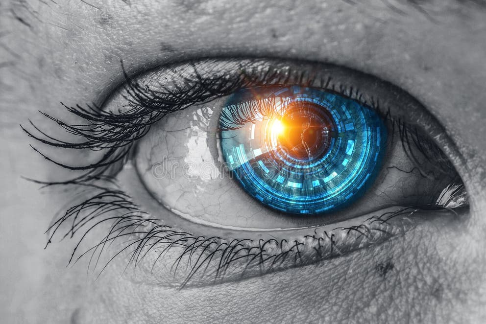 Abstract High Tech Eye Concept Stock Image - Image of bionic, tech ...