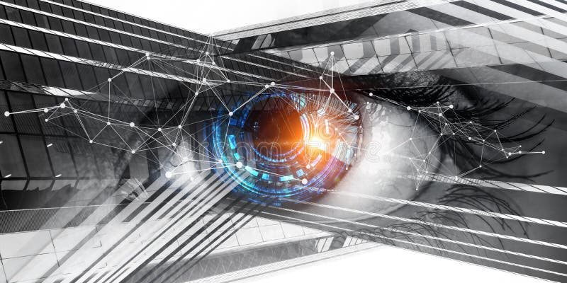 Abstract High Tech Eye Concept Stock Image - Image of gaze, fusion ...