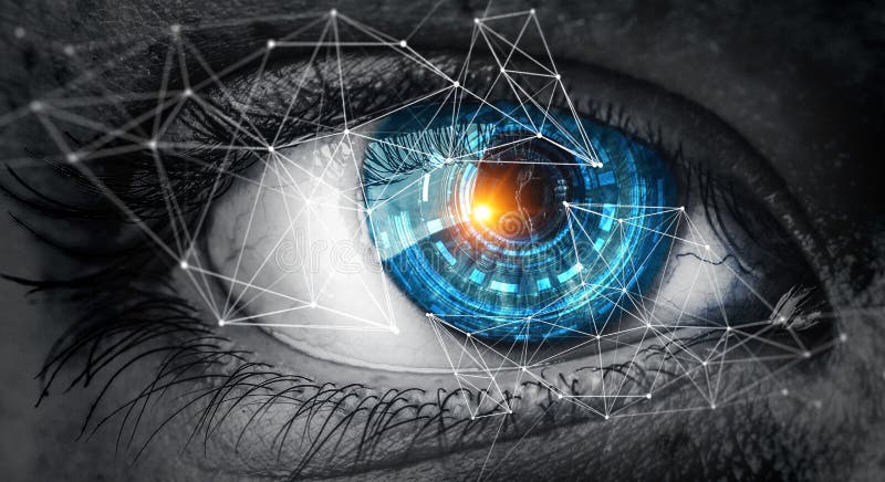Abstract High Tech Eye Concept Stock Photo - Image of technology ...