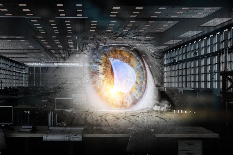 Abstract High Tech Eye Concept Stock Image - Image of system, gaze ...