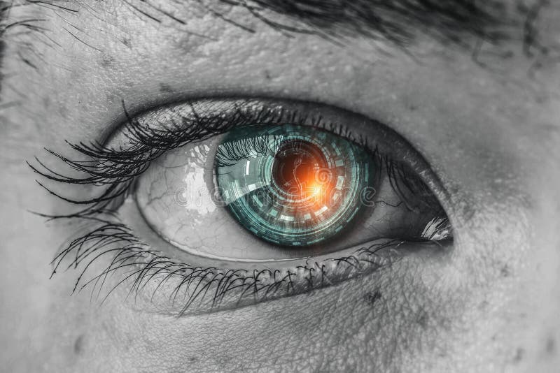 Abstract High Tech Eye-concept Stock Foto - Image of één, technologie ...