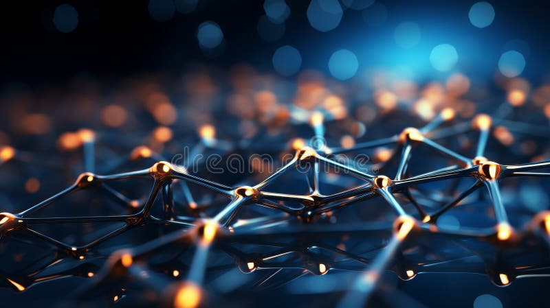 Abstract, High-tech Structure Symbolizing Advanced Technology ...