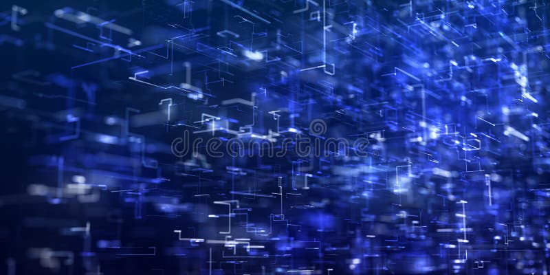 Abstract High Tech Technology Connection System Background with Digital ...