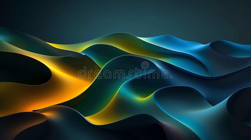 Abstract Hill Background with Vibrant Hues and Swirling Patterns Stock ...