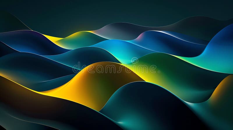Abstract Hill Background with Vibrant Hues and Swirling Patterns Stock ...