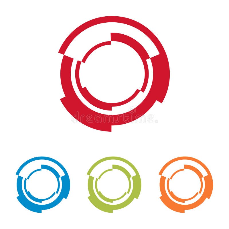 Abstract Hole Circle Internet Technology Sign Symbol Stock Vector ...