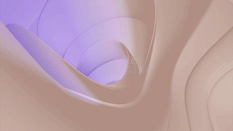 Abstract Hole Inside Light Pink or Beige Tunnel. Design. Corridor with ...