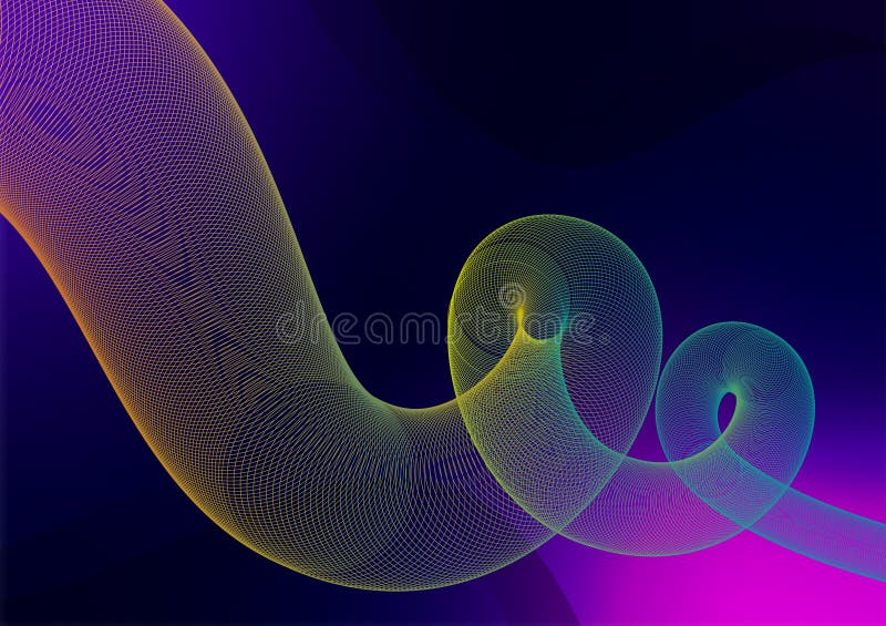 Abstract Hole Line Wave Vortex Modern Style Layer Background Stock ...