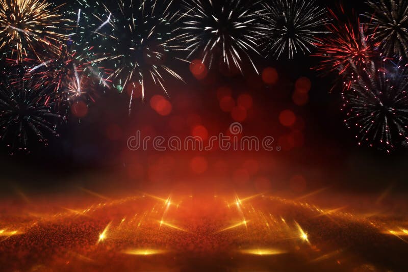 Abstract Holiday Firework Background. 4th of July Concept Stock Photo ...