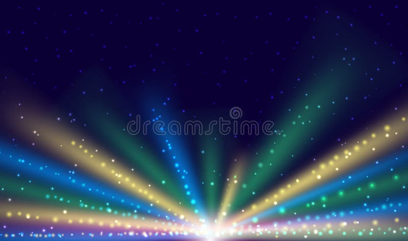 Abstract Holiday Light Rays Design. Vector Illustration. Stock Vector ...