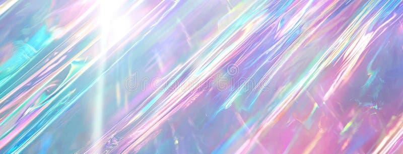 Abstract Holographic Background with Iridescent Light Reflections Stock ...