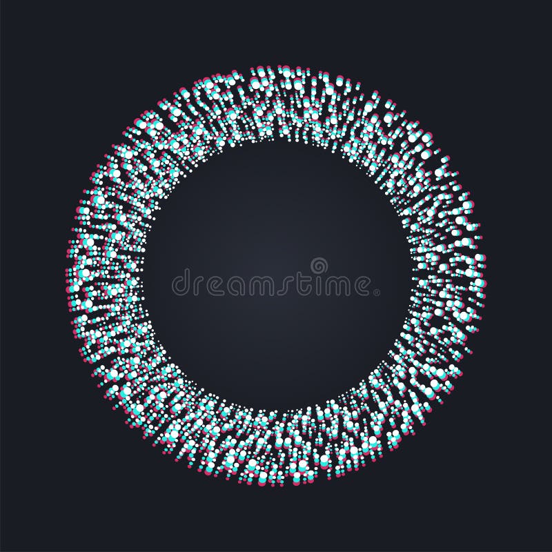 Holographic Circle Celebrate Transparent Stock Illustration ...