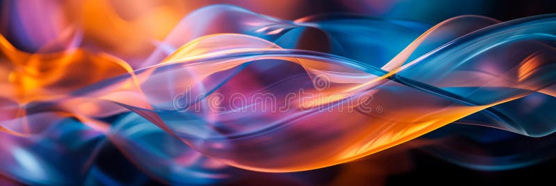 Abstract Holographic Light with Creative Shapes and Colors. Stock Image ...