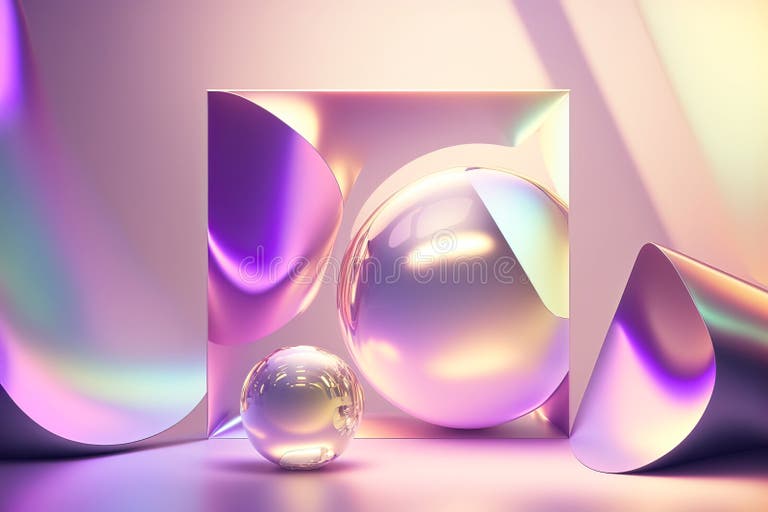 Abstract Holographic Multi-colored Crystals with Rays and Waves of ...