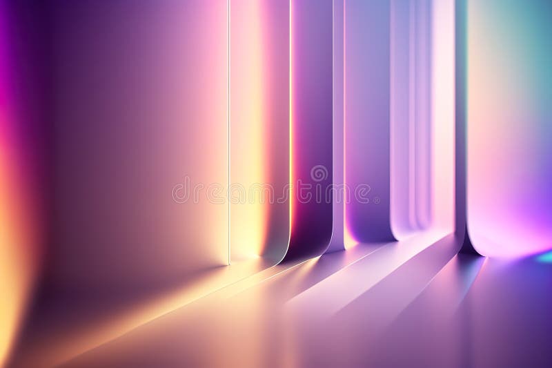 Abstract Holographic Multi-colored Crystals with Rays and Waves of ...