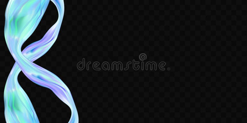 Abstract Holographic Wave. Flow Iridescent Fluid. Dynamic Spectrum ...