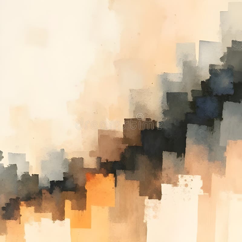 Abstract. Home decor. stock illustration. Illustration of watercolor ...