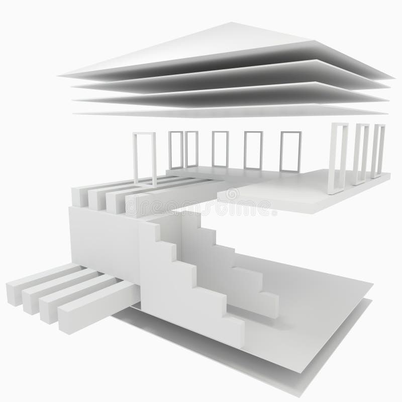 Abstract home stock illustration. Illustration of inside - 41603957