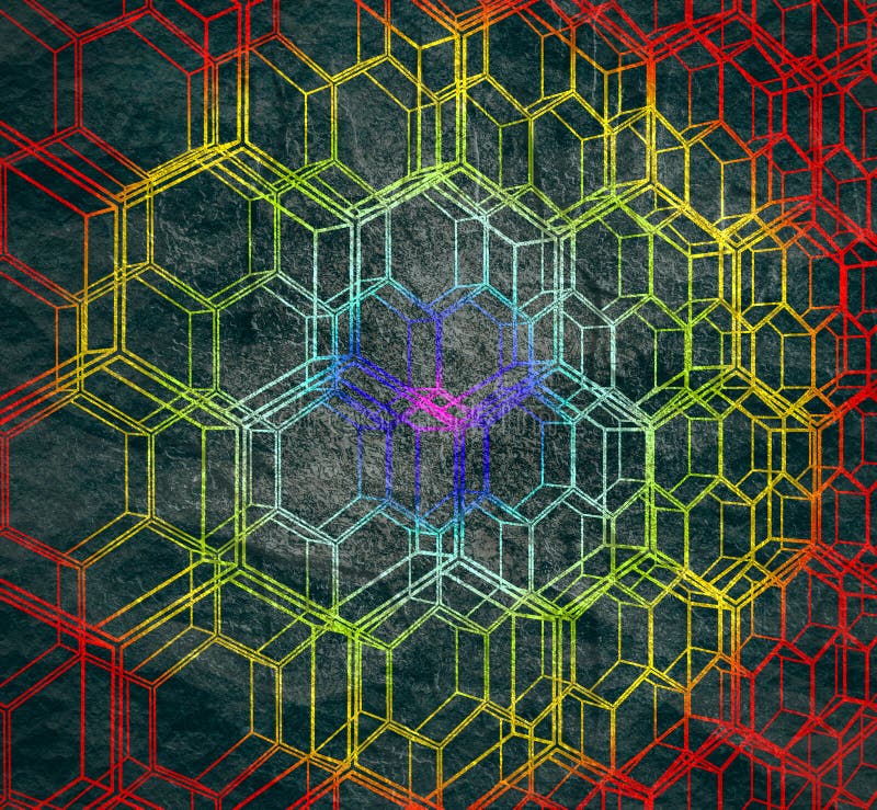 Abstract Honeycomb Background Stock Illustration - Illustration of ...