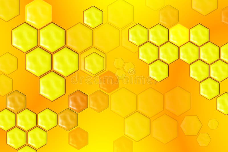 Abstract Honeycomb Composition Stock Illustration - Illustration of ...