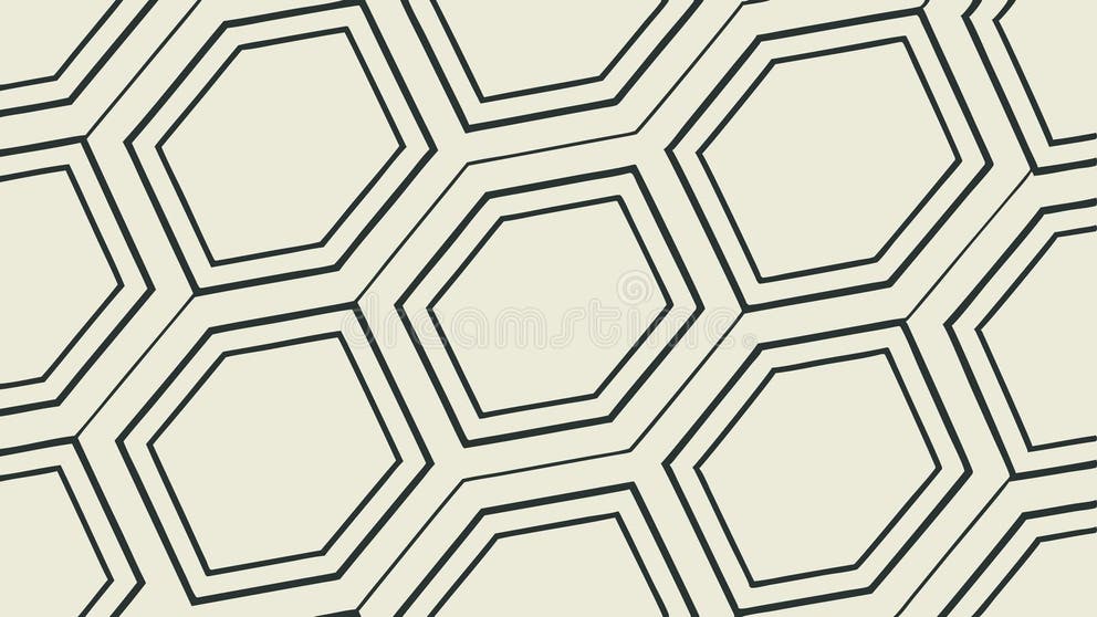 Abstract Honeycomb Pattern, Geometric Grid for Modern Design. Vector ...
