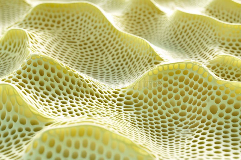 Abstract Honeycomb Pattern in Gold and Light Green, Seamlessly Looping ...