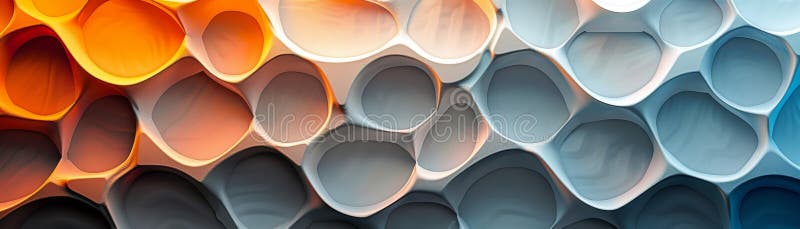 Abstract Honeycomb Pattern with Gradient Color Stock Illustration ...