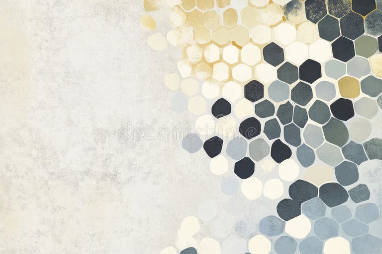 Abstract Honeycomb Pattern with Neutral Tones and Subtle Texture ...