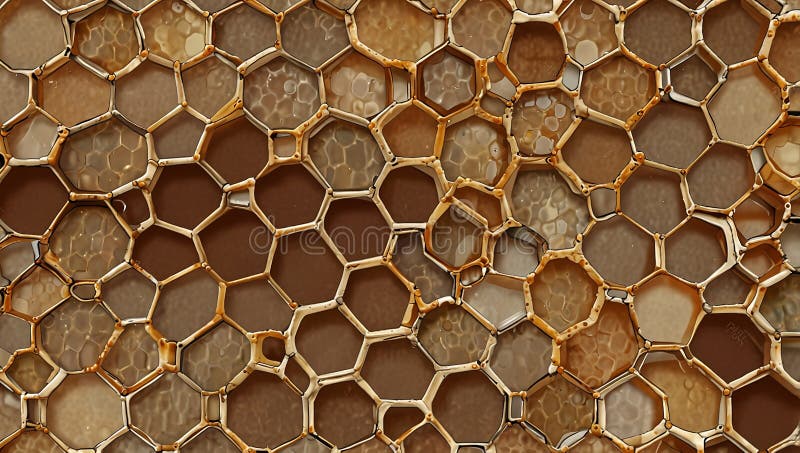 Abstract Honeycomb Structure with Brown and Beige Tones for Background ...