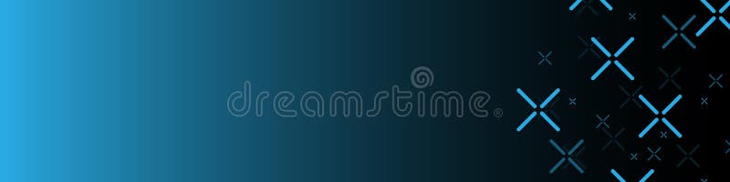 Abstract Horizontal Background with Blue Crosses Pattern. Modern ...