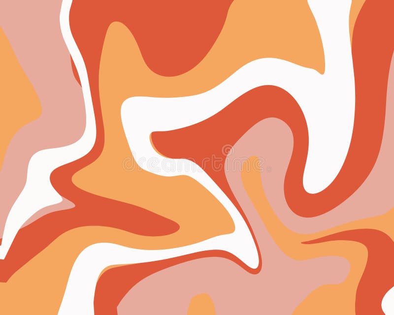 Abstract Horizontal Background with Colorful Waves. 60s, 70s Stock ...